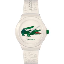 Lacoste Damen Quarzuhr "NEOCROC", wei&szlig;, Armbanduhren, Armbanduhr, Damenuhr, Silikonarmband, analog