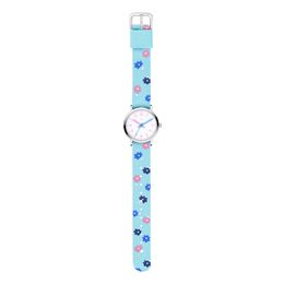Cool Time Kinder Quarzuhr "The Cool Flower Power"hellblau, Armbanduhren, Armbanduhr, Kinderuhr, M&auml;dchen, analog