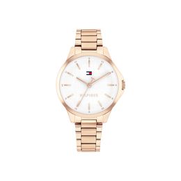 Tommy Hilfiger Damen Quarzuhr "CHLOE"roségoldfarben, Armbanduhren, Armbanduhr, Damenuhr, Edelstahlarmband, analog