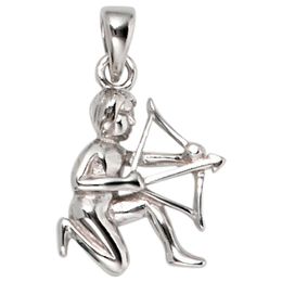 Sternzeichenanh&auml;nger Jobo "Anh&auml;nger Sternzeichen", silber 925, Schmuckanh&auml;nger, Damen, Sch&uuml;tze, Silber 925 (Sterlingsilber), 925 Silber rhodiniert