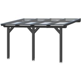 Skan Holz Terrassendach SKANHOLZ, B:434cm T:350cmanthrazit, Polycarbonat (PC), Terrassen&uuml;berdachungen, "Andria"