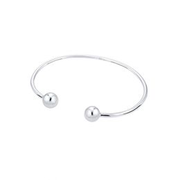 Elli Damen Armreif "Elli Armband Kugel Ball Geo Bangle Basic 925 Sterling Silber", 16cm, ohne Stein, Silber 925 (Sterlingsilber), silber, Silber 925