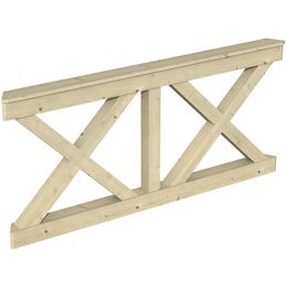 Skan Holz Br&uuml;stungsgel&auml;nder SKANHOLZ, H:84cm L:180cmnatur, Gel&auml;nder, "Andreaskreuz"