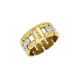 JOOP! JOOP Damen Fingerring "Schmuck, Geschenk", 56, Edelstahl, 9mmgelbgoldfarben, edelstahlfarben, Edelstahl, Fingerringe