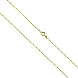 Vivance Damen Collierkettchen "333 Gold Veneziakette diamantiert", 40cm, Gold, L: 40 B: 1mmgelb, Gold, B:1mm, Halsketten