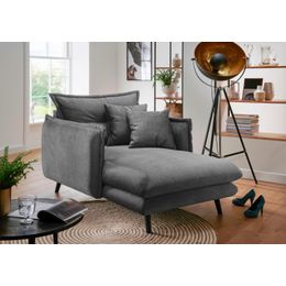 Loveseat Home Affaire, B:111cm H:101cm T:167cm, schwarz, 100% Polyester, Sessel, "Lazio", moderner Sessel mit einer bequemen Polsterung, 2 Stk.