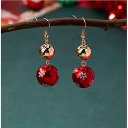 Adelia&acute;s ADELIA ́S Damen Paar Ohrh&auml;nger "Weihnachtsschmuck Ohrringe Ohrh&auml;nger Weihnachtskugel aus Acryl", Damen, Acryl, bunt, Acryl, Ohrringe,