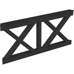 Skan Holz Br&uuml;stungsgel&auml;nder SKANHOLZ, H:84cm L:180cmanthrazit, Gel&auml;nder, "Andreaskreuz"