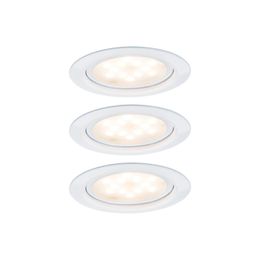 Paulmann Unterschrankleuchte "3x4,5W 12VA 230V/350mA 65mm Metall Eisen geb&uuml;rstet, 3er Set", 3, &Oslash; 6,5cm, 3 Stk., wei&szlig;, K&uuml;che, Leuchten, LED M&ouml;bel