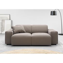 2-Sitzer Home Affaire, B:194cm H:71cm T:101cm, grau, Sofas, "Glimminge auch in Breitcord + Feincord + Easy care-Bezug", besondere Kedern&auml;hte,,