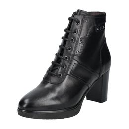 Nero Giardini Damen Schn&uuml;rstiefelette "Nero Giardini Stiefelette Leder", Gr. 39schwarz, Leder, Schuhe