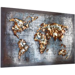 Metallbild Locker, B:108cm H:72cm T:4cm, bunt, Metall, Bilder, "37043-06"