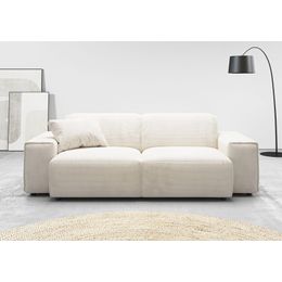 2,5-Sitzer Home Affaire, B:214cm H:71cm T:101cm, wei&szlig;, 95% Polyester, 5% Nylon, Sofas, "Glimminge auch in Breitcord, Feincord + Easy care-Bezug",