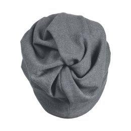 MSTRDS Damen Beanie "MSTRDS Accessoires Rib 2in1 Beanie"heathercharcoal, Kunstfaser, M&uuml;tzen