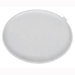 Sitzauflage Apelt, B:34cm H:2cm, grau, Polyester, Polsterauflagen, "Glitter"
