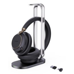 Yealink Headset BH 76 Plus mit Ladestation Teams Black USB-C/A