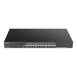 DLink D-Link DGS-1250-28XMP/E, 28-Port Smart Managed PoE+ Gigabit Switch 4x 10G
