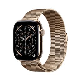 Apple Watch Series 11 Titan Gold (GPS + Cellular) 46mm (Milanaise Armband Gold) S/M