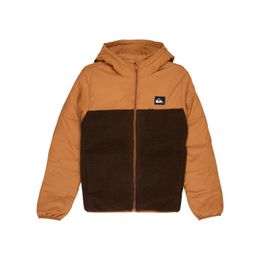 Funktionsjacke Quiksilver "Scaly Reversible", Jungen, Gr. 12, almond, 100% Polyester, Jacken Funktionsjacke