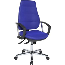 Neutral B&uuml;rostuhl Unni SY Deluxe blau, Gestell chrom