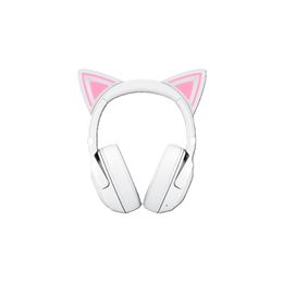 Razer Kraken Kitty V2 BT Kabelloses Bluetooth RGB-Headset mit Katzenohren, wei&szlig;