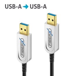 FiberX Serie - USB 3.1 Glasfaser Kabel - USB-A USB-A - 30m