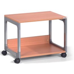 Durable Multi Trolley 48 B&uuml;rowagen 60,0 x 43,2 x 47,7 cm buche, silber