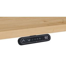 Hammerbacher elektrisch h&ouml;henverstellbarer Schreibtisch VXDSM12/3/S ahorn