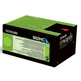 Lexmark Original 802HC Toner cyan 3.000 Seiten (80C2HC0) f&uuml;r CX410e/de/dte, CX510de/dhe/dthe