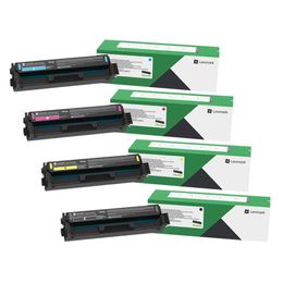 Lexmark Original C3220 Toner - 4er Multipack - cyan, magenta, gelb, schwarz