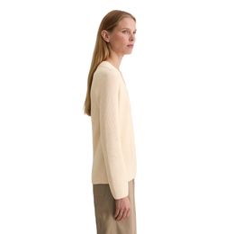 Marc O'Polo MARC O'POLO Damen Strickpullover "aus reinem Organic Cotton"raw cream, Gr. XXS, unifarben, Obermaterial: 100% Baumwolle, Pullover