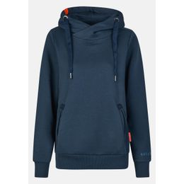 SALZHAUT Damen Kapuzenpullover "Hoodie S&Uuml;NN", blau, Gr. S, Obermaterial: 55% Baumwolle CO. 45% Polyester PES., Pullover