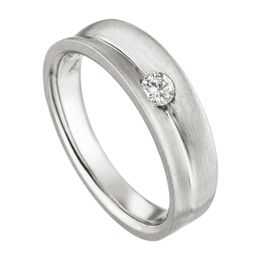 Jobo Damen Fingerring "Ring Platinring", 60, SI = kleine Einschl&uuml;sse, Diamanten Platin 950, silber, Diamanten, Platin 950, Fingerringe, 950 Platin