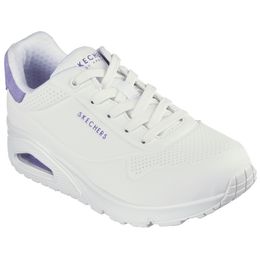 Skechers Damen Sneaker "UNO - POP BACK", Gr. 37, bunt, Lederimitat, Veloursleder, Schuhe, Freizeitschuh, Halbschuh, Schn&uuml;rschuh komfortabler