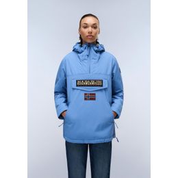 Napapijri Damen Funktionsjacke "RAINFOREST"riviera b3e, Gr. L, Web, Obermaterial: 100% Polyamid, Jacken, Regular fit mit Kapuze und K&auml;ngurutasche