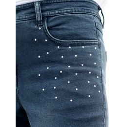 Classic Basics Damen Bequeme Jeans, blau, Gr. 24, unifarben, 81% Baumwolle, 17% Polyester, 2% Elasthan, Jeans