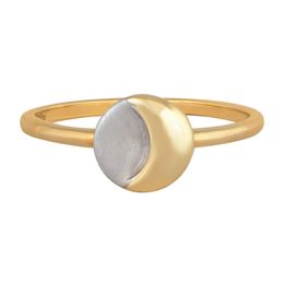 CAI CA&Iuml; Damen Fingerring "925/- Sterling Silber bicolor Mond Luna", 050 (15,9), Silber 925 (Sterlingsilber), gelb, Silber 925 (Sterlingsilber),
