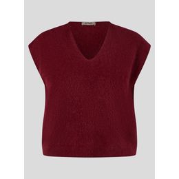 Lecomte Damen Strickpullover "Pullover"rot, Gr. 46, unifarben, 100%Wolle, Pullover