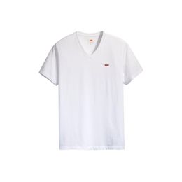 Levi's LEVI'S Damen T-Shirt "T-Shirt ORIGINAL HM VNECK 1er Pack", wei&szlig;, Gr. XL, Obermaterial: 100% Baumwolle CO., Shirts