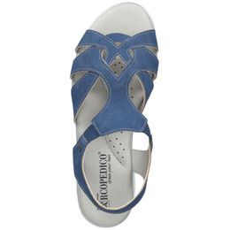 Arcopedico Damen Riemchensandale "Arcopedico Sandalen Textil", Gr. 37blau, Textil, Schuhe
