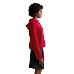Marc O'Polo Damen Strickpullover "aus softem Wolle-Mix"rot mulberry, Gr. L, MARC O'POLO DENIM, unifarben, Obermaterial: 45% Wolle (Schafwolle), 35% Polyamid, 20%