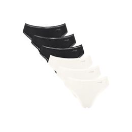 Sloggi Damen Slip "Slip GO Crush High leg C6P 6er Pack", Gr. XL, bunt, Obermaterial: 95% Baumwolle CO. 5% Elasthan EL., Unterhosen