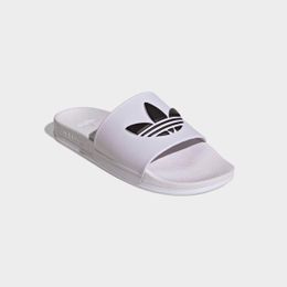 Damen Badesandale "ADILETTE OG CF BADESCHLAPPEN", adidas originals, Gr. 44,5cloud weiß, core schwarz, cloud weiß, Synthetik, Schuhe