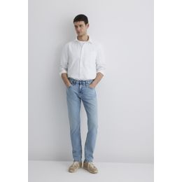 R&ouml;hrenjeans Mavi "JAKE", Herren, Gr. 34, L&auml;nge 30, blau (dusty bleach classic denim), 99% Baumwolle, 1% Elasthan, normal normal, Jeans, Slim Skinny Jeans