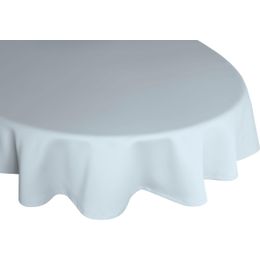 Tischdecke WIRTH, B:130cm L:190cm, blau, Baumwolle, Polyester, Tischdecken, "NEWBURY", oval