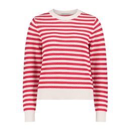BETTY & CO BETTY & CO Damen Strickpullover "Damen mit Struktur"cream, rot, Gr. 38, Strick, Obermaterial: 100% Baumwolle, Pullover