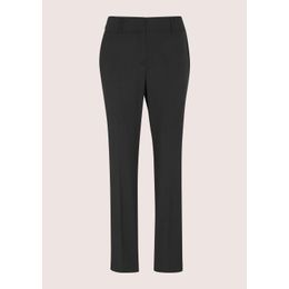 Madeleine Mode MADELEINE Damen B&uuml;gelfaltenhose "Schurwollhose B&uuml;gelfaltenhose mit Formbund", schwarz, Modern, Gr. 20, Obermaterial: 100% Schurwolle WV., Hosen,