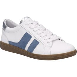 Josef Seibel Damen Sneaker "Joleen 04, weiss-slate blue", Gr. 37, wei&szlig;, Obermaterial: 100% Rindsleder Leather cow., Schuhe