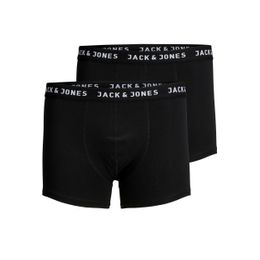 Jack & Jones JACK & JONES Herren Trunk "JACJON TRUNKS 2 PACK NOOS", Gr. XXL, schwarz, Jersey, Obermaterial: 95% Baumwolle, 5% Elasthan, unifarben, Unterhosen