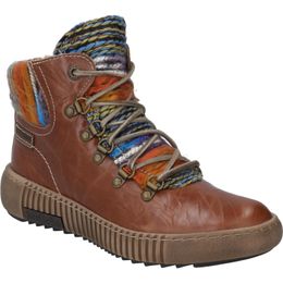 Josef Seibel Damen Stiefelette "Maren 06, brandy-multi", Gr. 44, braun, Obermaterial: 80% Rindsleder Leather cow. 20% Textilmaterial TEXMAT., Schuhe
